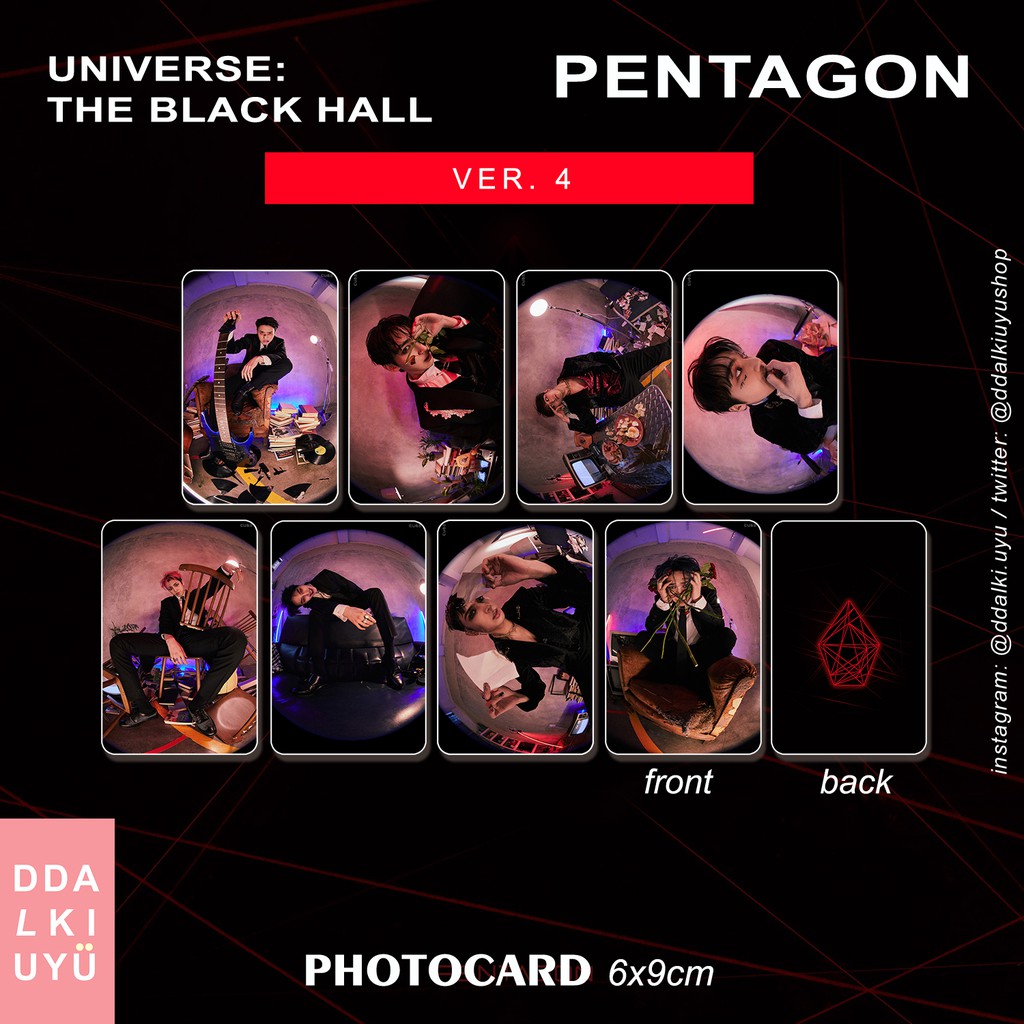 Jual PENTAGON - photocard [UNIVERSE: THE BLACK HALL] ver. 4 | Shopee ...