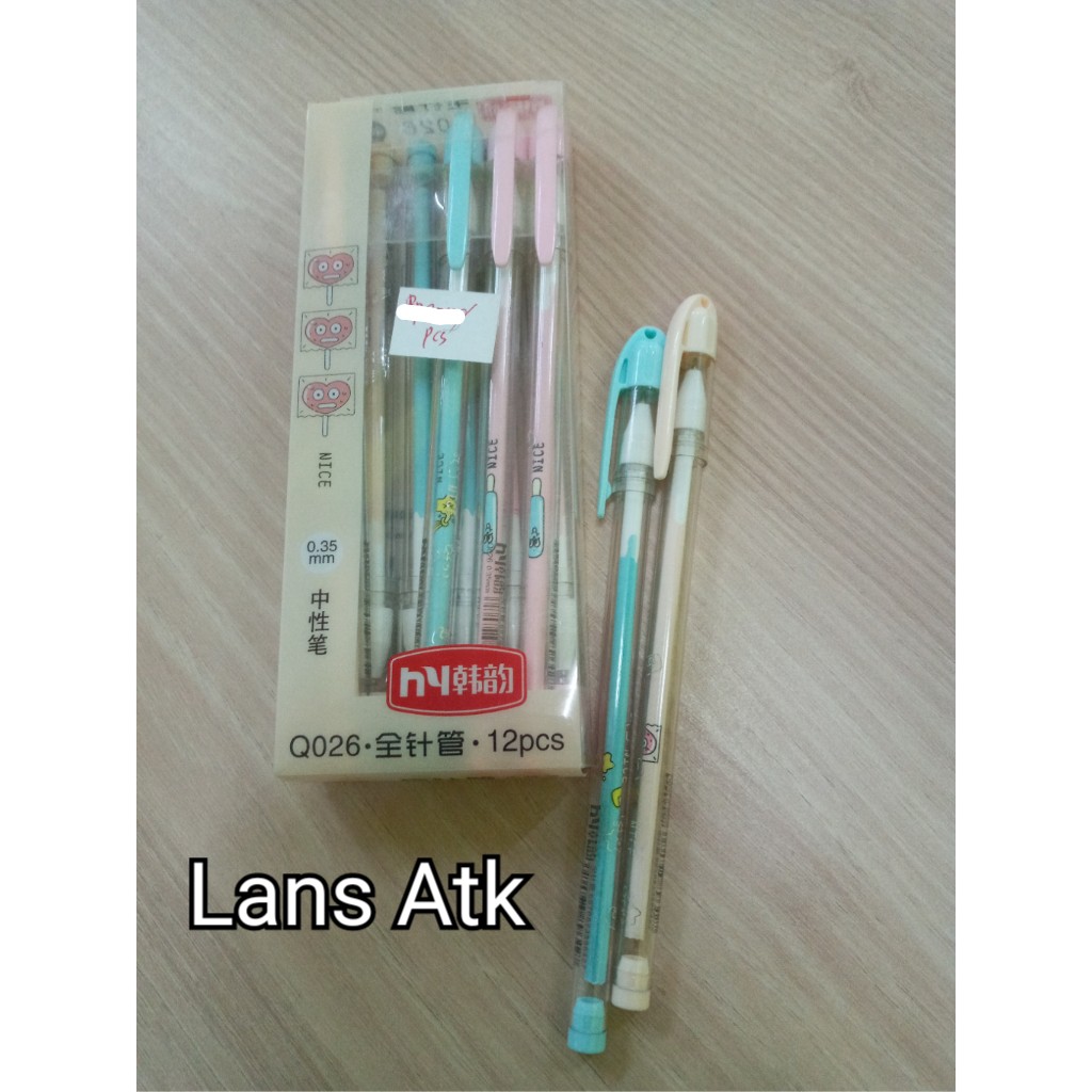 Jual Pulpen Gel / Ballpoint HY Q026 hitam Pen Gel | Shopee Indonesia