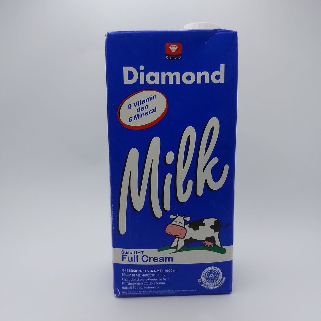 Jual DIAMOND MILK UHT FULL CREAM 1Ltr |SUSU UHT FULL CREAM | Shopee Indonesia