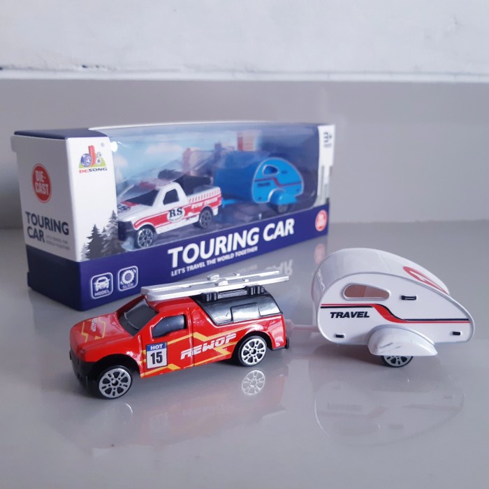 Jual Diecast Truk Derek Camper Van Alloy Mainan Miniatur Mobil Touring ...