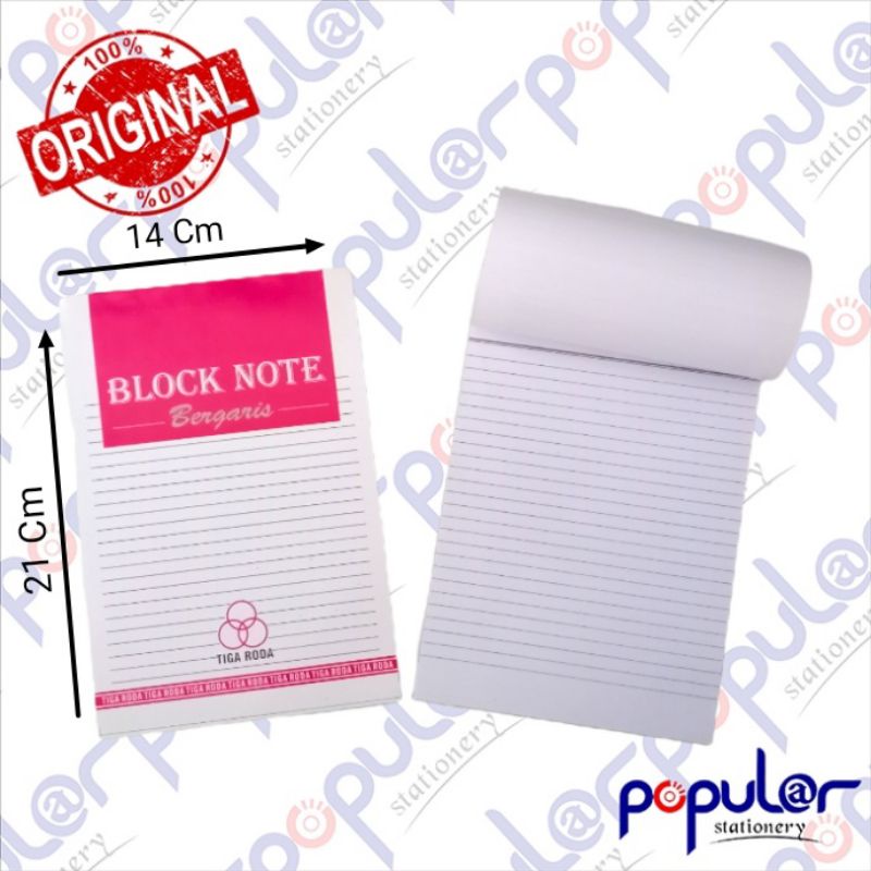 Jual Blocknote 3 Roda Garis Besar | Shopee Indonesia