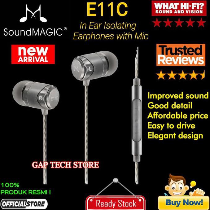 Jual Soundmagic E11C / E 11C In Ear Isolating Earphones With Mic ...