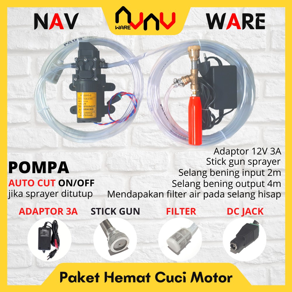 Jual Alat Steam Cuci Motor Mobil AC Paket Mesin Pompa DC Setim Cuci ...