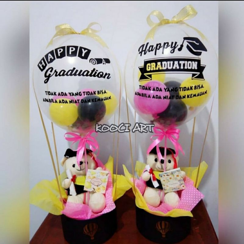 Jual parcel balon wisuda kelulusan/balon custom wisuda/boneka wisuda ...