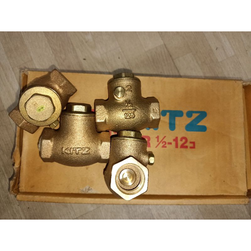Jual Swing Check Valve kitz Brass 1/2 Inchi 100% ORI | Shopee Indonesia