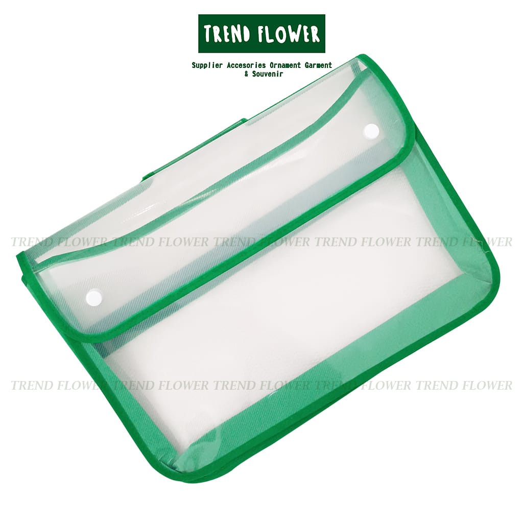 Jual Zipper Bag Plastik Map Dengan Pegangan Tangan Jaring Plastik Tebal ...