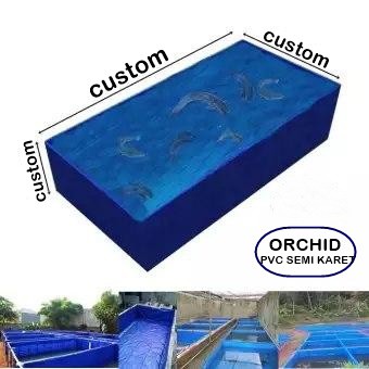 Jual kolam Terpal Kotak Lembaran Custom ORCHID PVC Semi Karet | Shopee ...