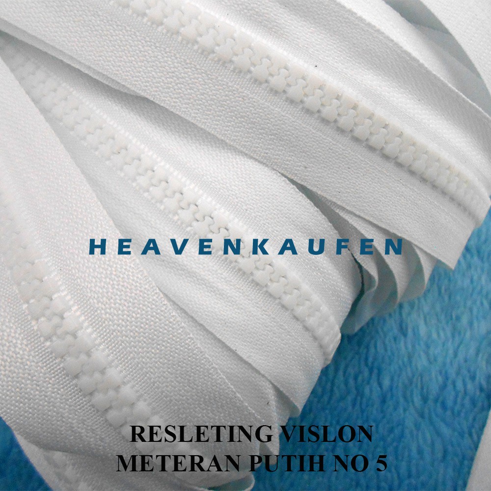 Jual Resleting / Zipper Vislon No 5 Putih Meteran Murah | Shopee Indonesia