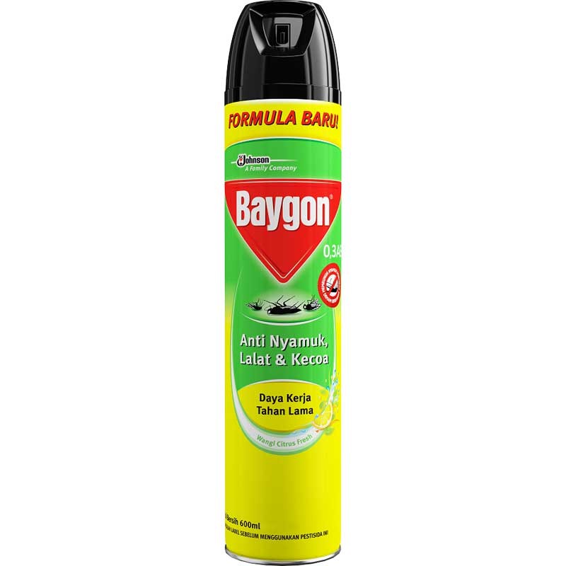Jual Baygon Fresh Scent Aerosol 600 Ml | Shopee Indonesia