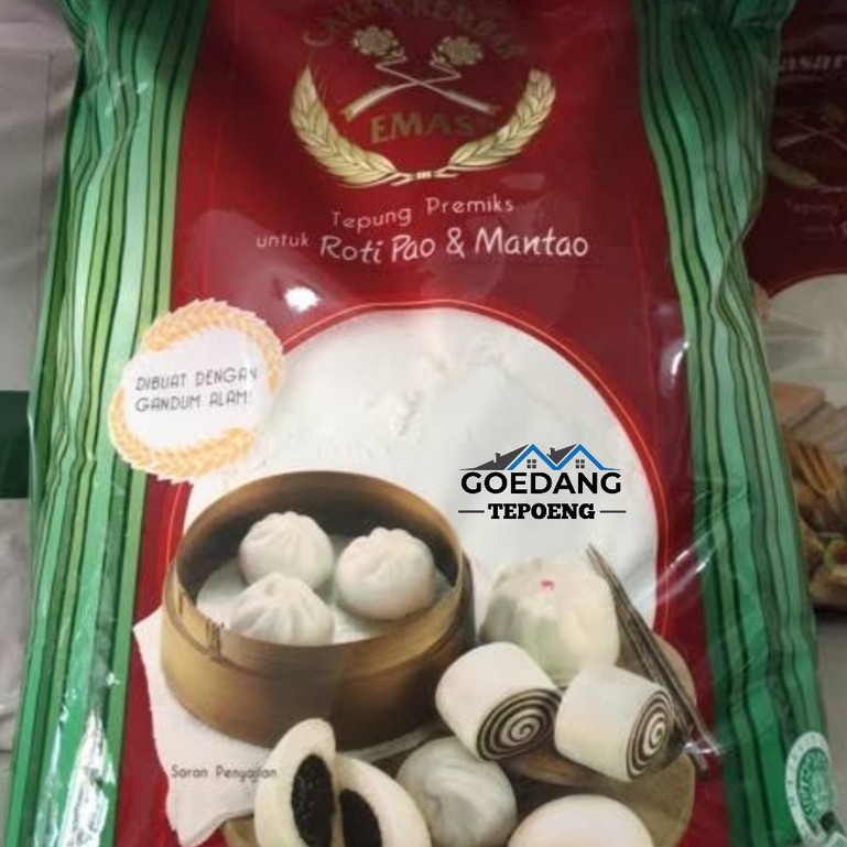 Jual TEPUNG PREMIX CAKRA KEMBAR EMAS PAO DAN MANTAO 5KG | Shopee Indonesia
