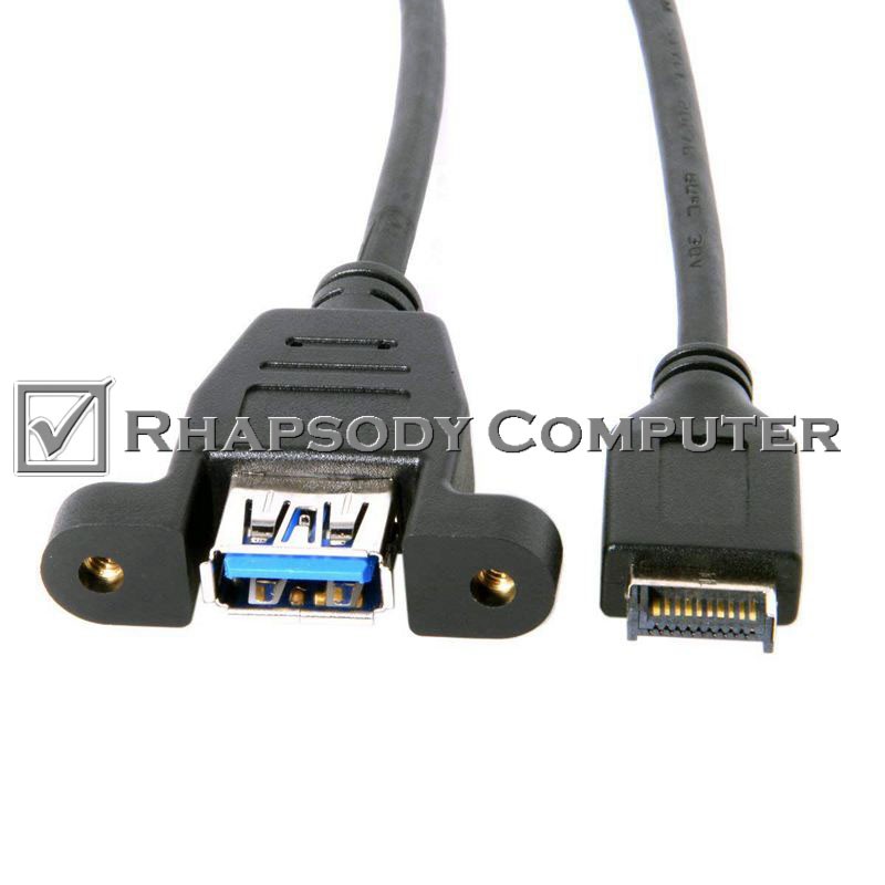 Jual USB 3.1 Front Panel Header to USB 3.0 Type-A Female Cable 50cm ...