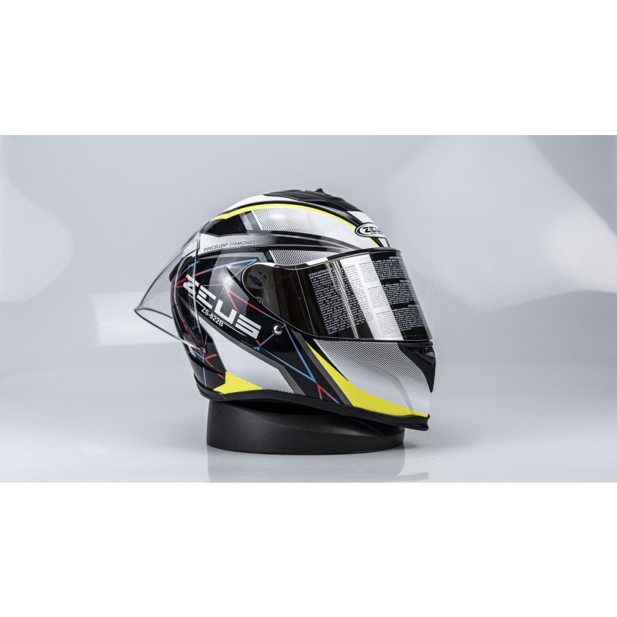 Jual HELM MOTOR ZEUS 822 ZS822B ZS822 822B MATT BLACK HELM FULLFACE ...