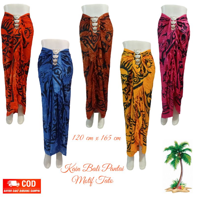 Jual Kain Bali Pantai - Kain Bali Motif Tato Api2 Standar Batu Gendut ...
