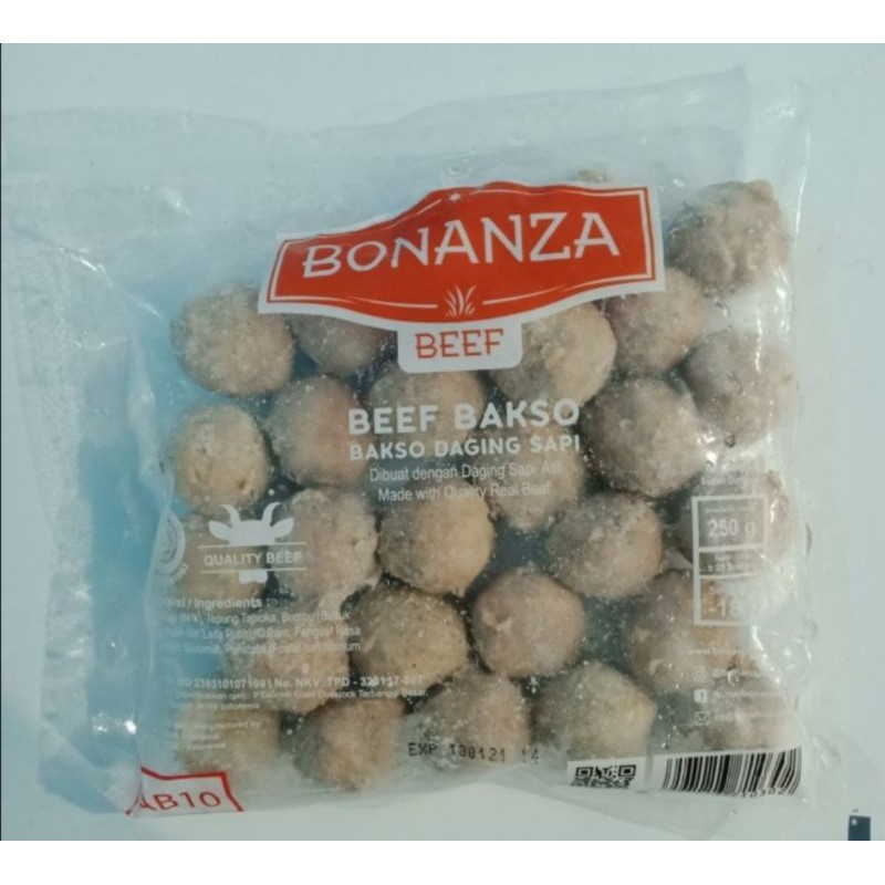 Jual Bakso Baso Daging Sapi Premium Bonanza 250 gram isi 25 butir ...