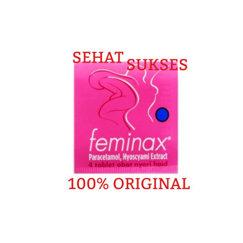 Jual FEMINAX ISI 4 TABLET - OBAT NYERI HAID / MENSTRUASI | Shopee Indonesia