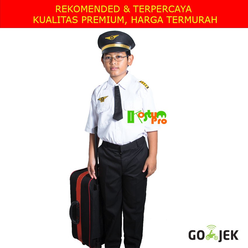 Jual KOSTUM PILOT 3-10 TAHUN / BAJU PILOT UNTUK ANAK PILOT COSTUME ...