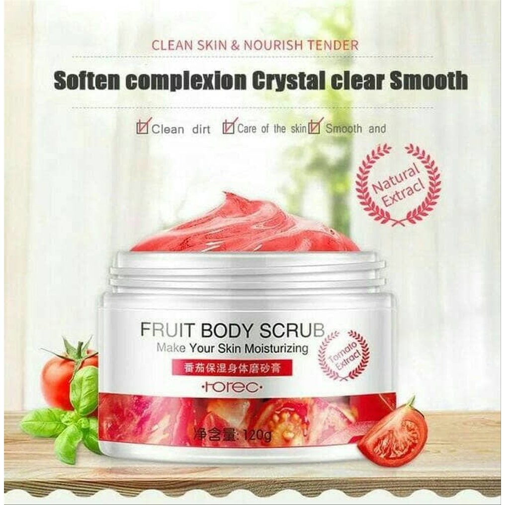 Jual Rorec Tomato Fruit Body Scrub / Tomat / BAB02554 | Shopee Indonesia