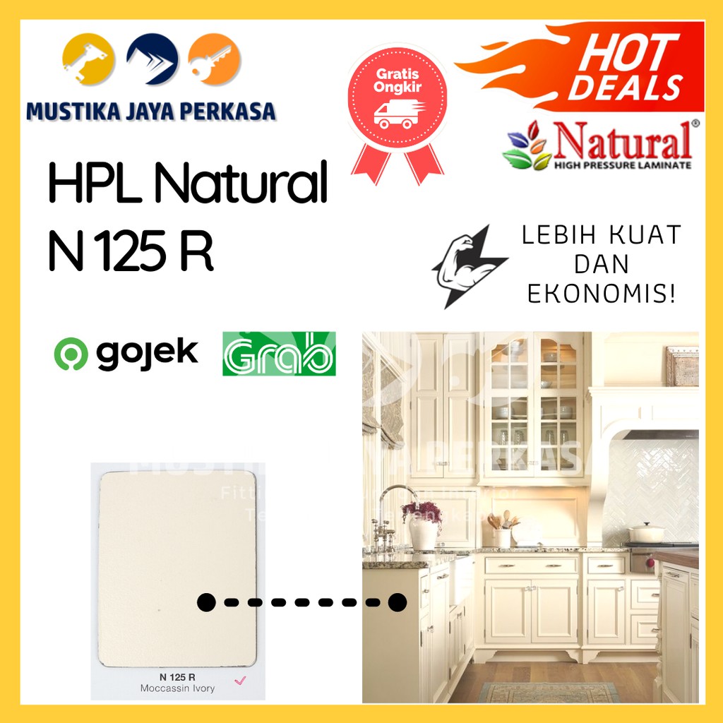 Jual Natural HPL Natural Warna Solid Colour Bukan HPL Taco HPL ...