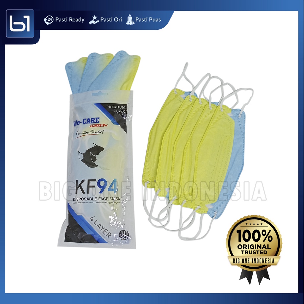 Jual Masker KF94 4 Ply Earloop isi 10 Pcs, Kf94 4ply Masker Warna ...