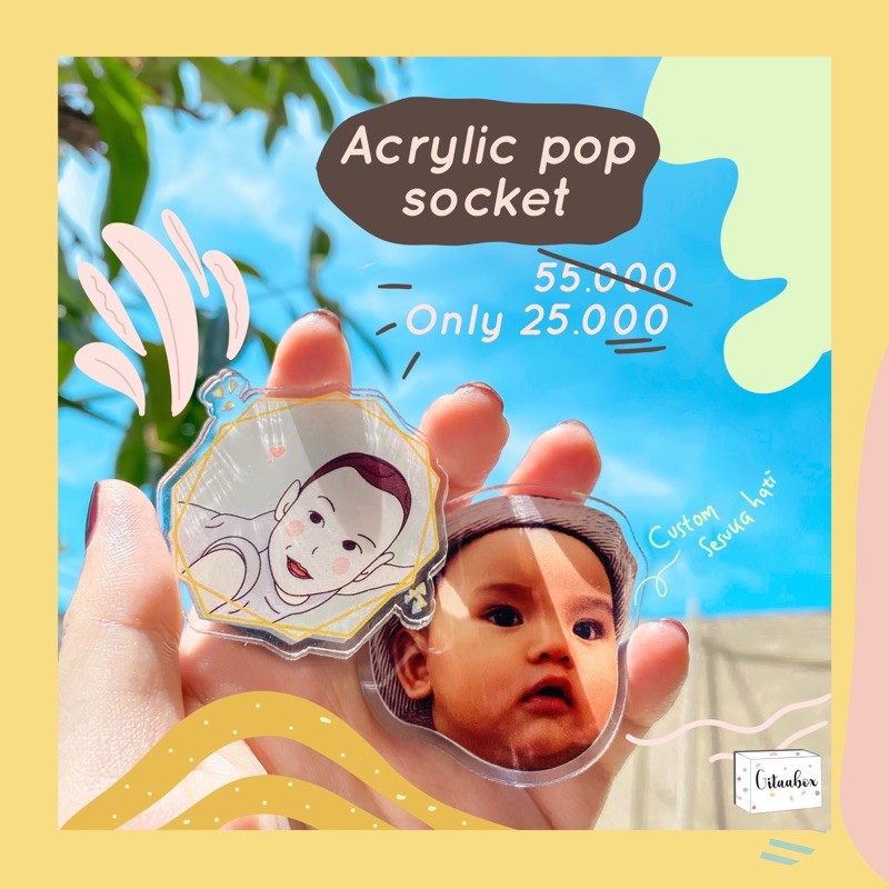 Jual ACRYLIC POP SOCKET TERMURAH (2pcs) | Shopee Indonesia