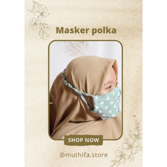 Jual polka face mask | by Naisha | masker terbaik untuk kesehatan ...