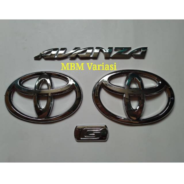 Jual Emblem Toyota All New Avanza Grand New Avanza Full Set | Shopee ...