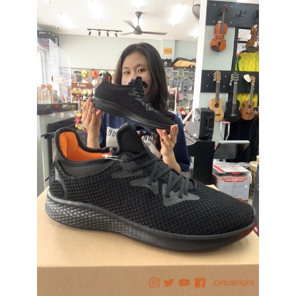Jual Sepatu Running Ortuseight Phyton ( All Black ) | Shopee Indonesia
