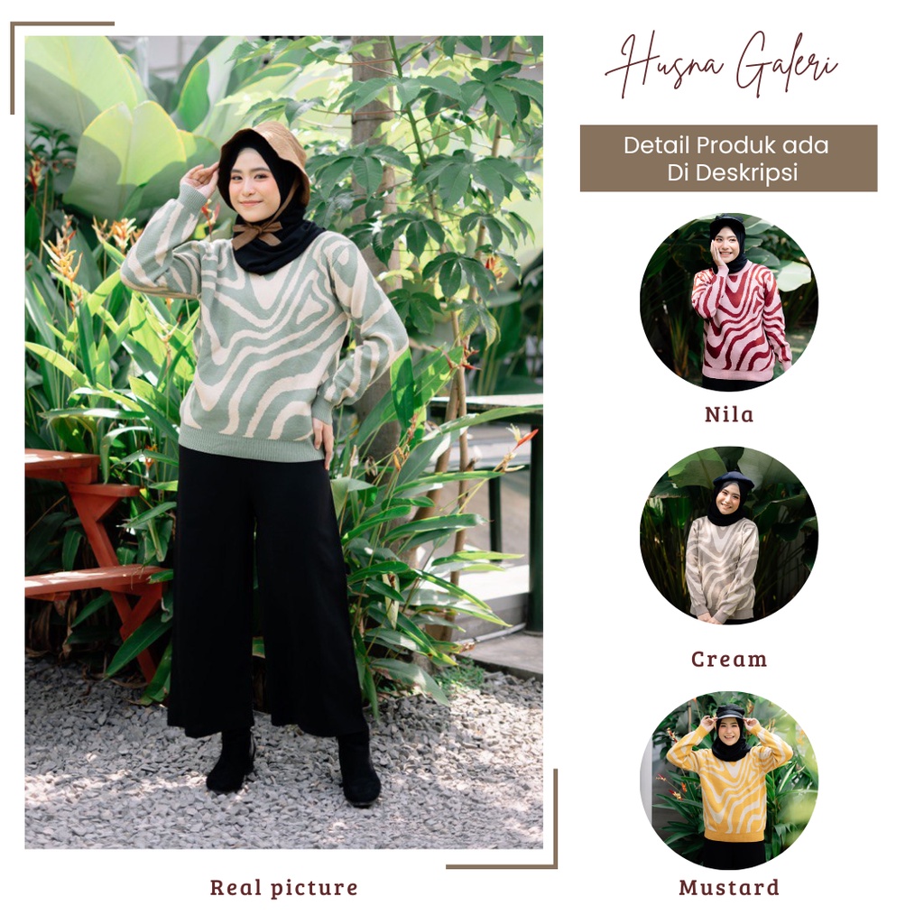 Jual Baju Rajut Atasan Wanita PREMIUM Sweater terbaru Model Blouse ...