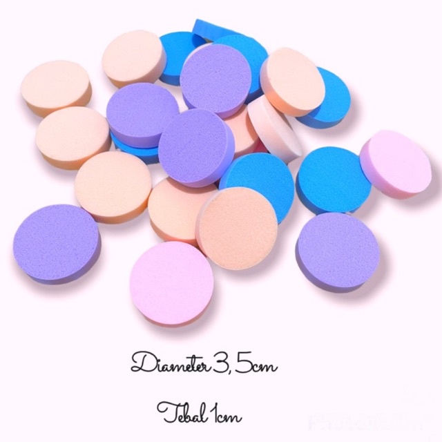 Jual SPON BEDAK BASAH BULAT PREMIUM / MAKE UP SPONS / PUFF BEDAK ...