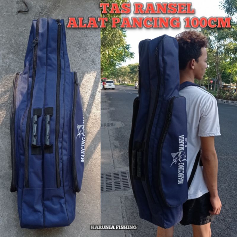Jual Tas Mancing Ransel dan Jinjing 2 Sisi (double) Logo Mancing Mania ...