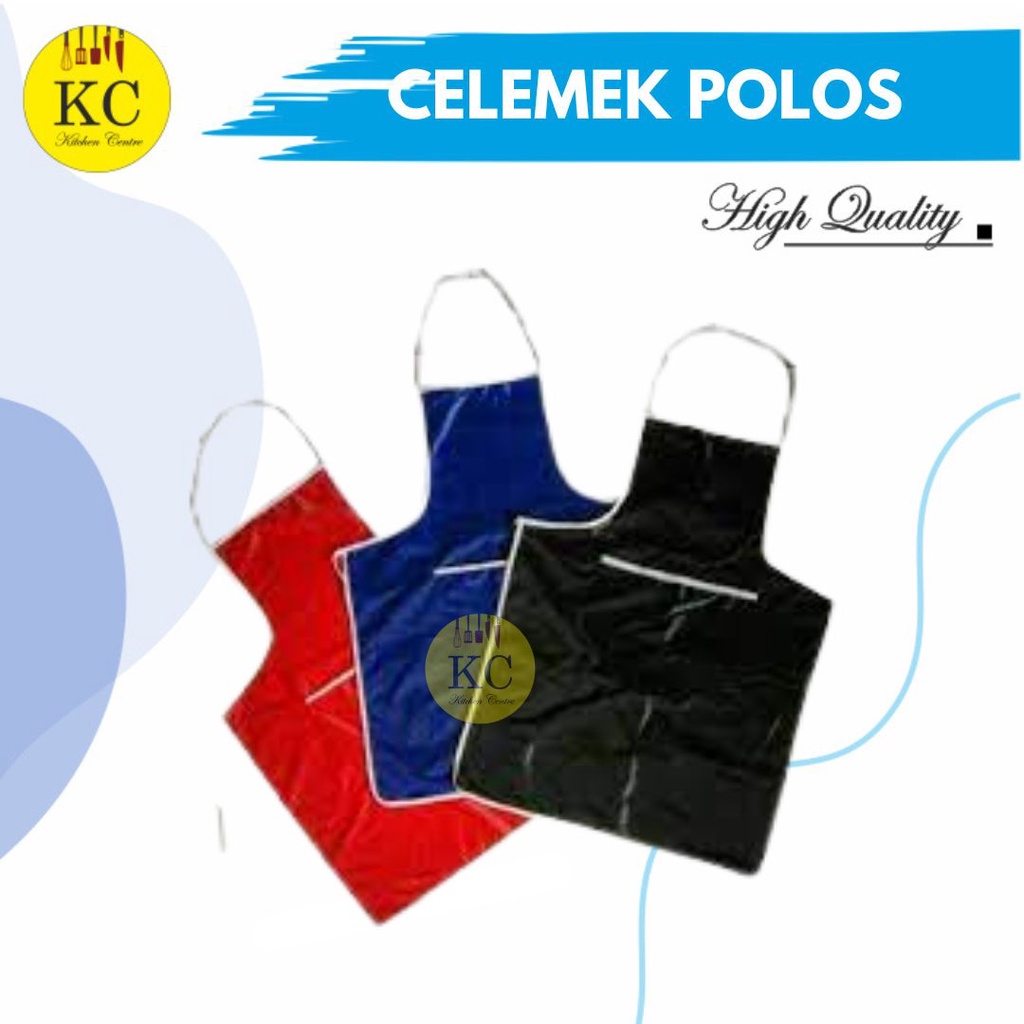 Jual Celemek Dapur Apron Plastik Parasut Waterproof Celemek Plastik ...