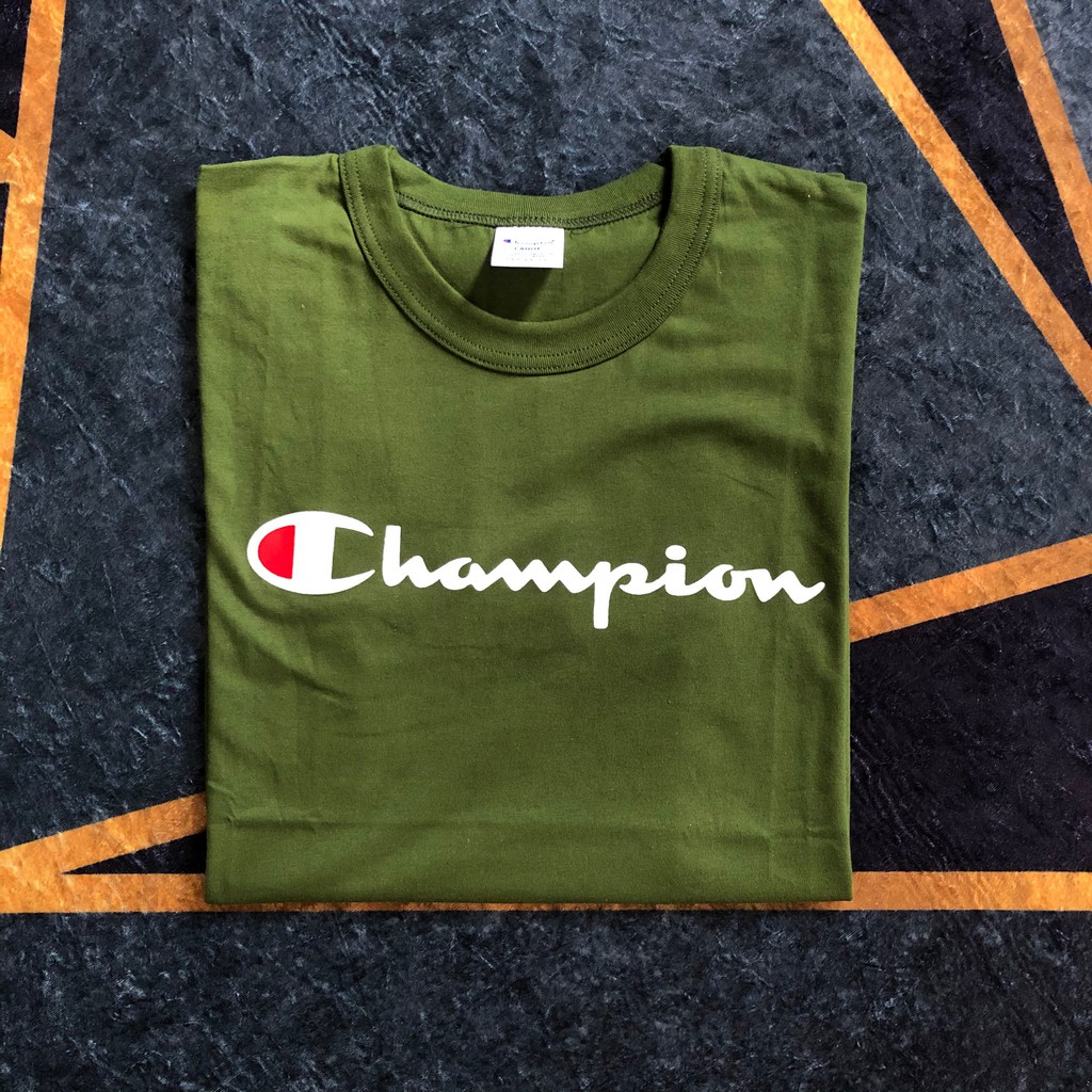 Jual Champion By Hanes Big Script Green (ORIGINAL) | Shopee Indonesia