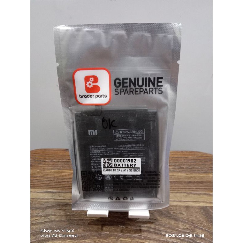 Jual BATRE XIAOMI MI 5X /MI A1 / REDMI S2 / REDMI NOTE 5A BN31 ORIGINAL ...