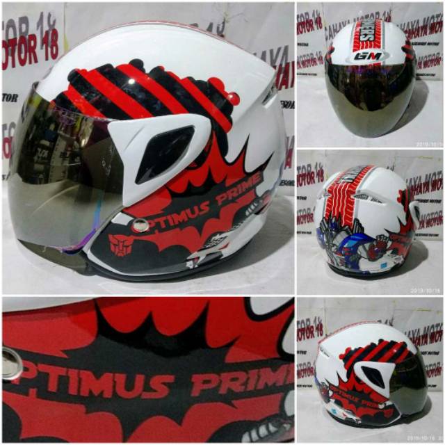 Jual Helm anak gm evo teen transpormer | Shopee Indonesia