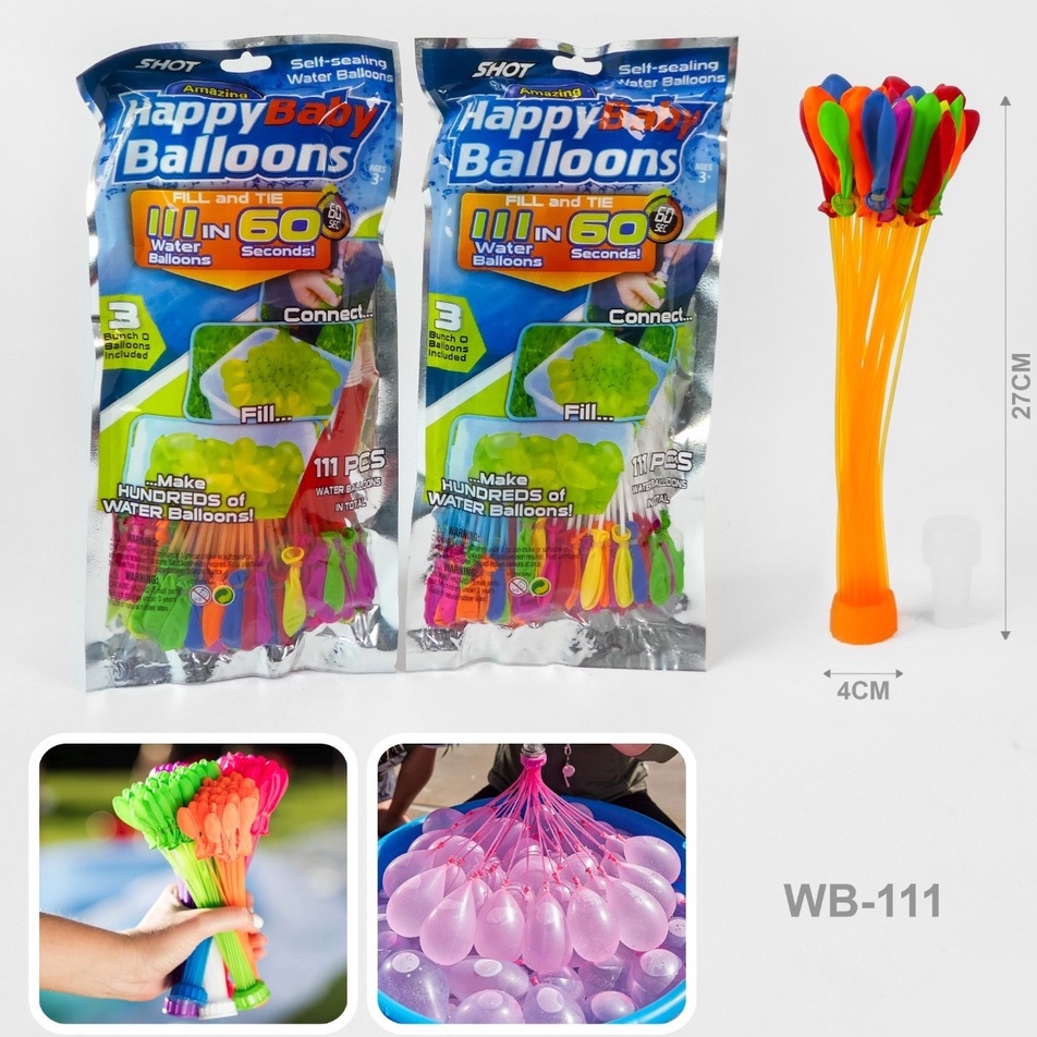 Jual Water Ballon /Balon Air isi 111 Pcs dan 37 Pcs/ Balon Latex Isi ...