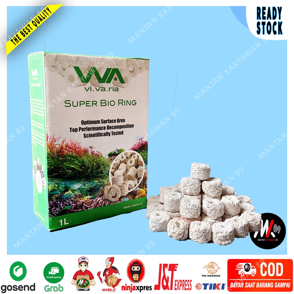Jual VIVARIA Super Bio Ring Media Filter Rumah Bakteri Aquarium Premium ...