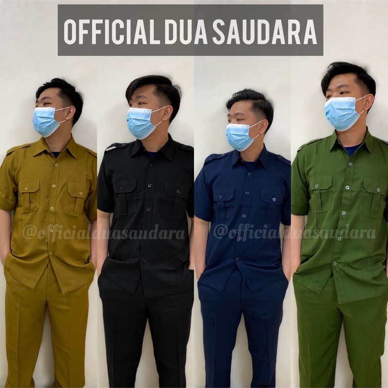 Jual Seragam satpam Setelan Semi Wool Pemda PNS, Safari Pemda Pria ...