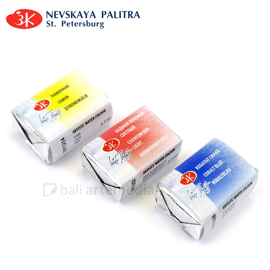 Jual Nevskaya Palitra White Night Watercolor Plastic Pan 2,5ml Series 2 ...