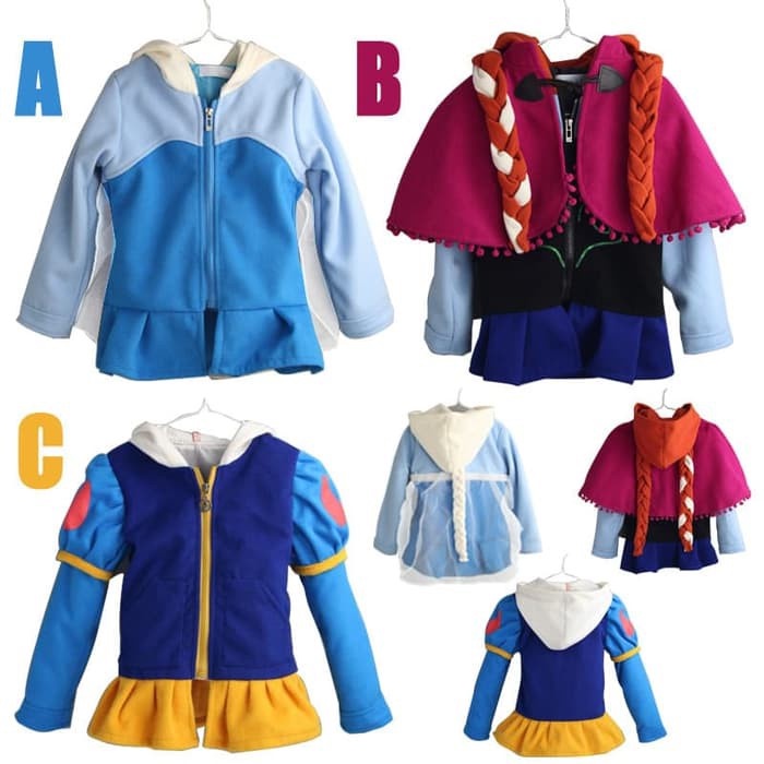 Jual Frozen elsa jacket frozen anna jacket snow white jacket princess ...