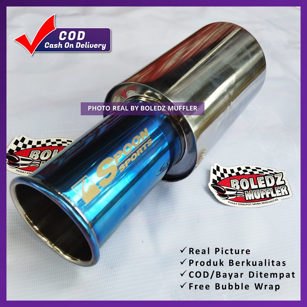 Jual Knalpot Mobil Spoon Sport Blue All Type Mobil Luxio Grandmax Rush ...