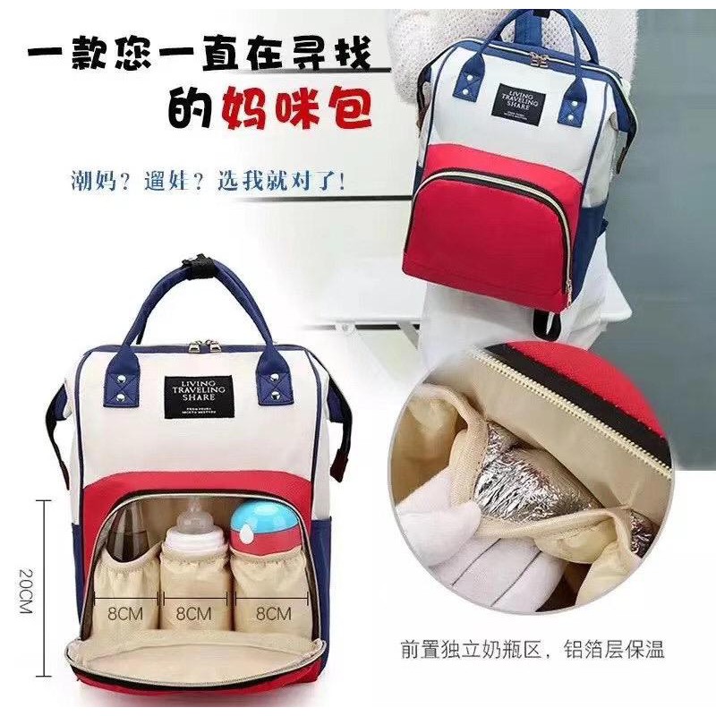 Jual TAS DIAPERS RANSEL BAYI / TAS RANSEL SUSU BAYI / TAS PERLENGKAPAN ...