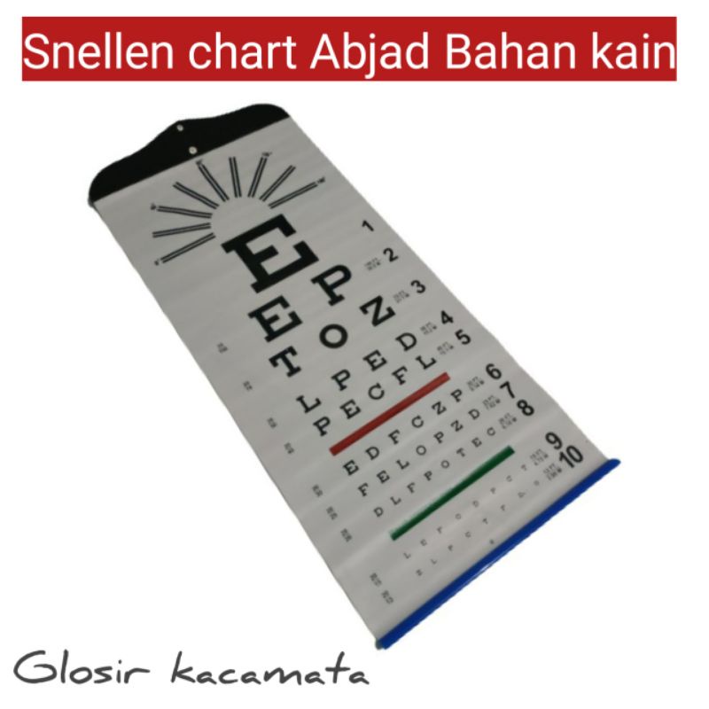 Jual Snellen chart abjad bahan kain bisa di gantung | Shopee Indonesia