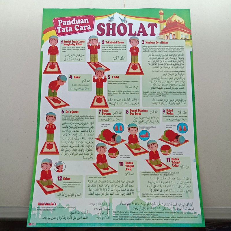 Jual Poster edukasi cara sholat laki laki dan perempuan | Shopee Indonesia