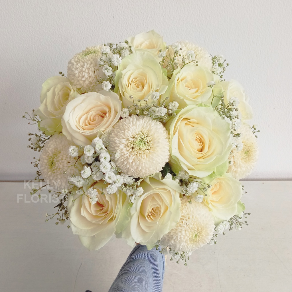 Jual Hand Bouquet Wedding - Buket Wedding - Noble Intention | Shopee ...
