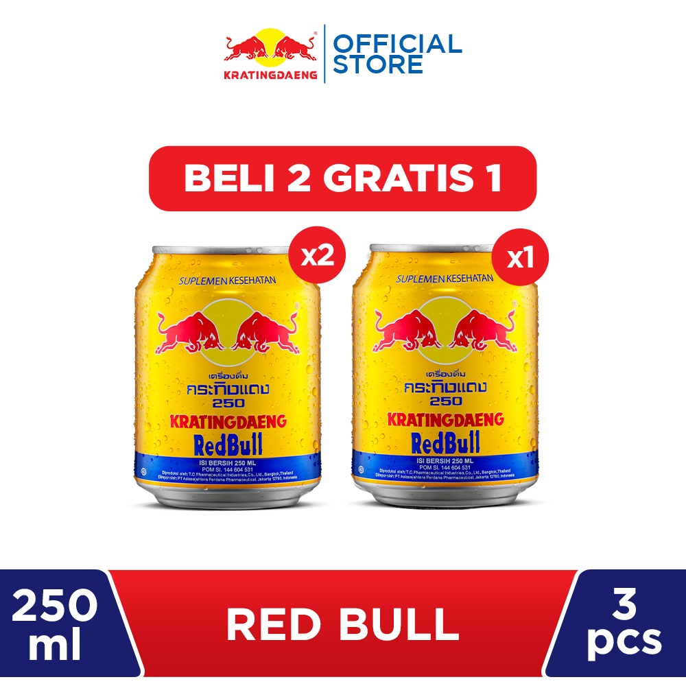 Jual Buy 2 Get 1 Red Bull Minuman Energi 250ml | Shopee Indonesia