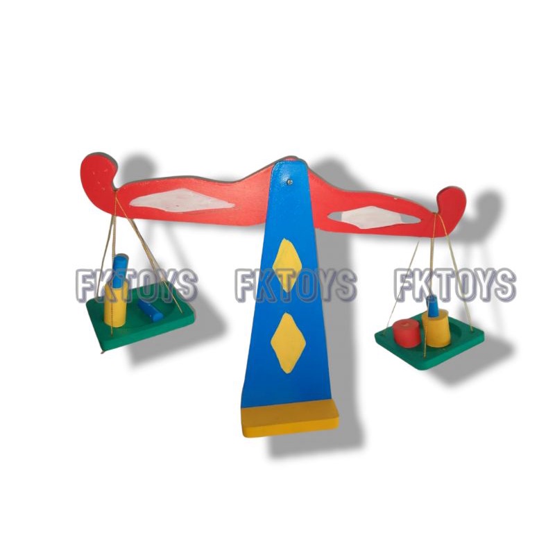 Jual timbangan neraca- balance scale -alat peraga tk paud | Shopee ...