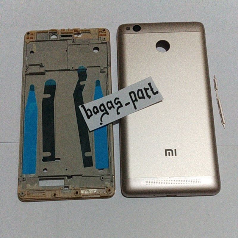 Jual CASING FULLSET BACKDOOR + FRAME Xiaomi REDMI 3S 3X 3 PRO 3PRO ...