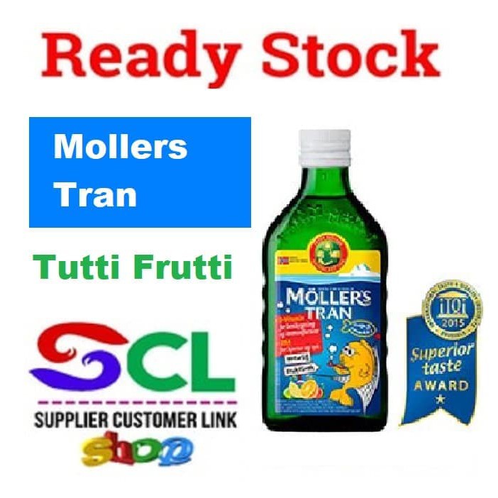 Jual Mollers Tran Cod Liver Fish Oil Moller's Trans Omega 3 DHA omg ...