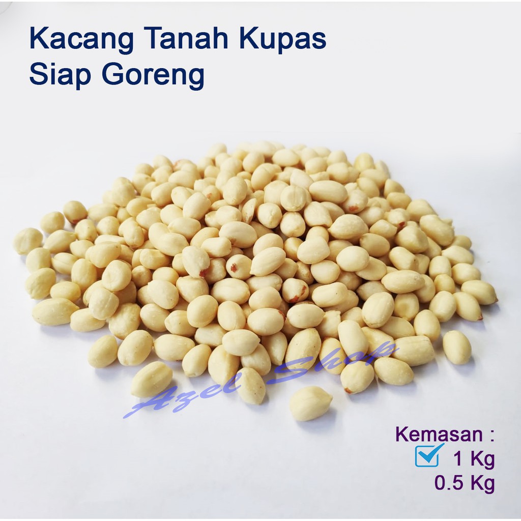 Jual Kacang Tanah Kupas Kulit Ari Ukuran Kecil Kacang Kupas Kacang ...