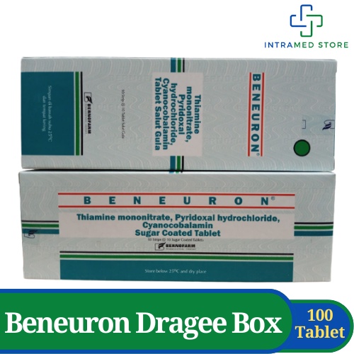 Jual Beneuron Dragee Box isi 100 Tablet - Suplemen Vitamin | Shopee ...